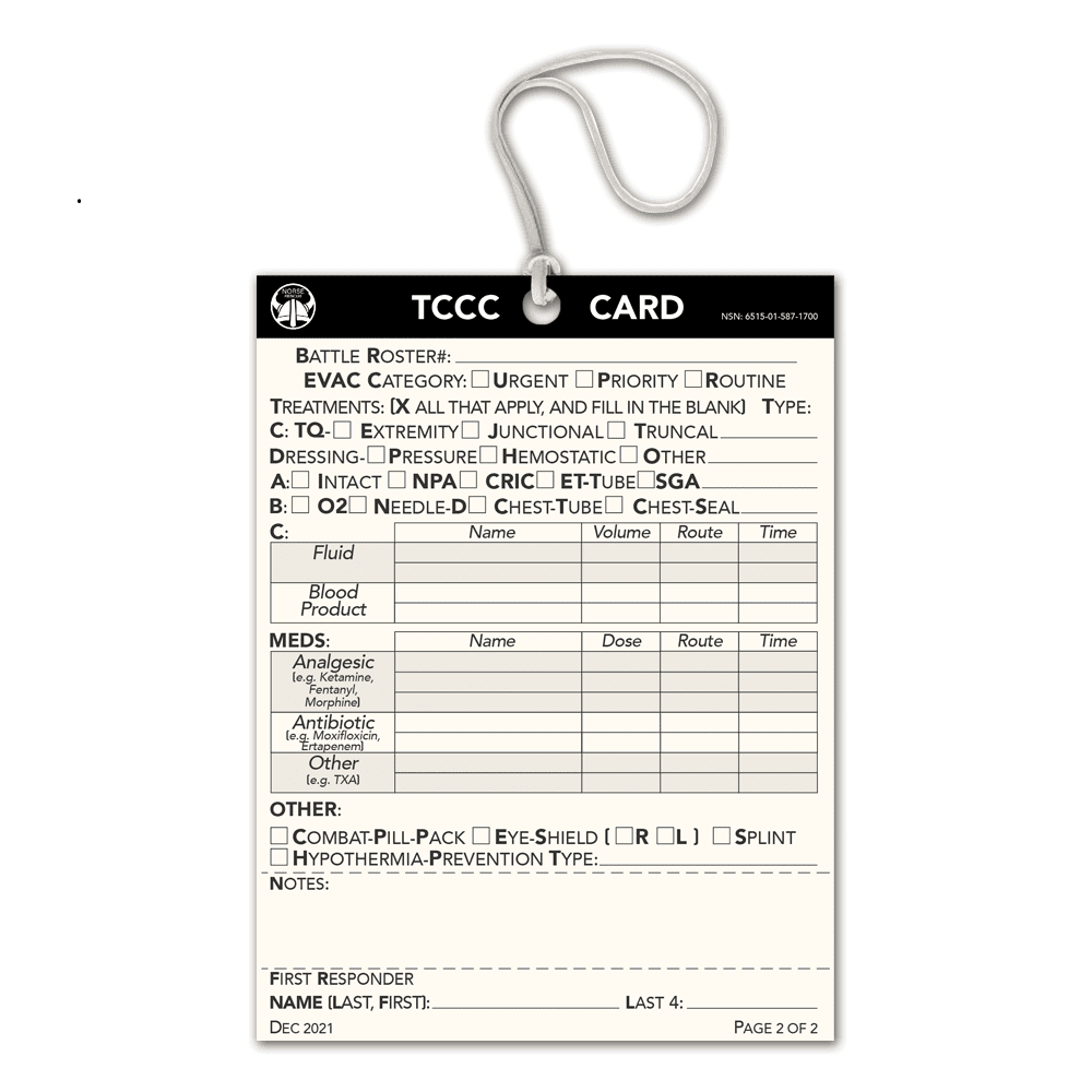 Norse Rescue TCCC Card | ESTTAC